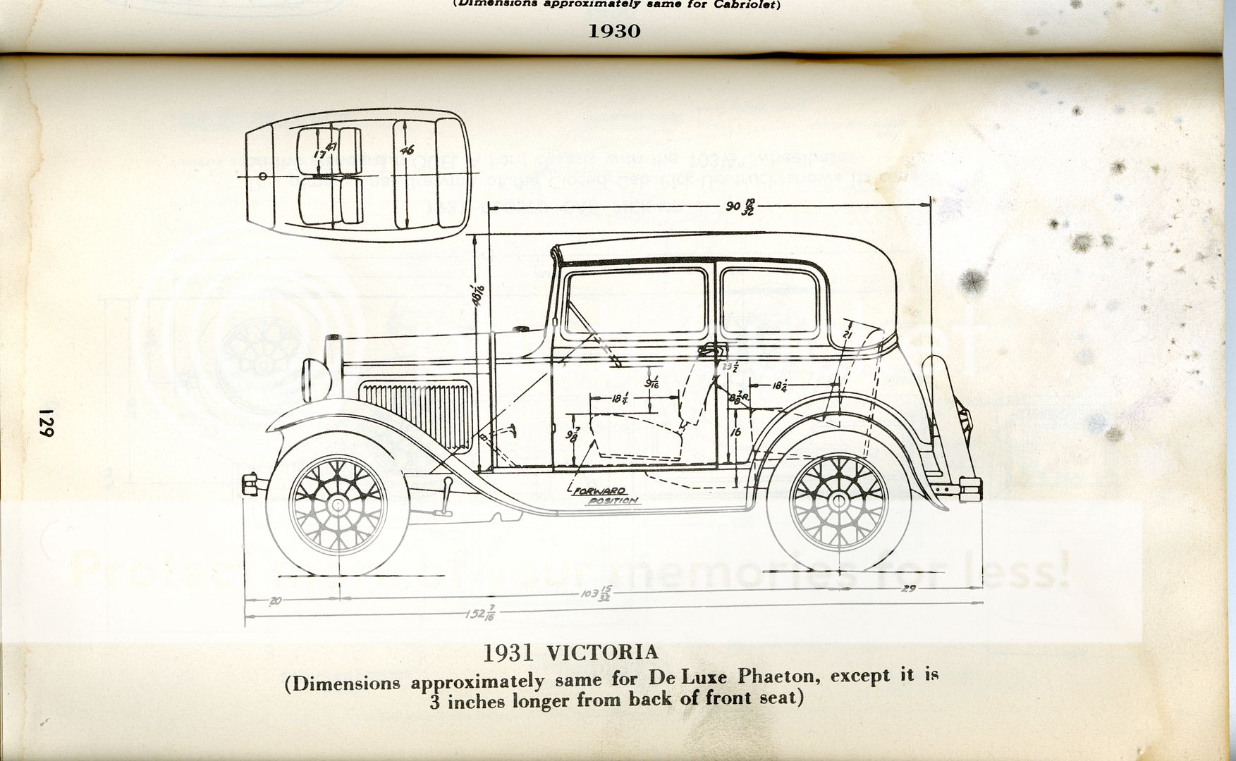 model A coupe or pick up dimensions | The H.A.M.B.