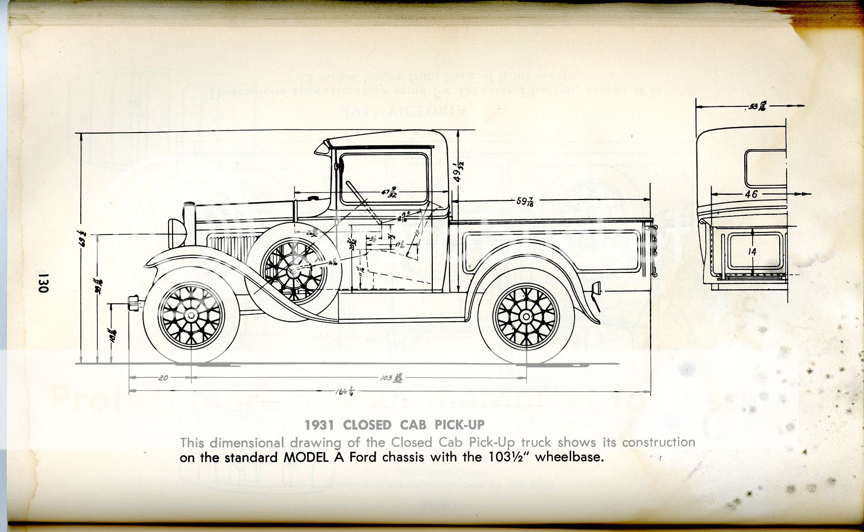 model A coupe or pick up dimensions | The H.A.M.B.